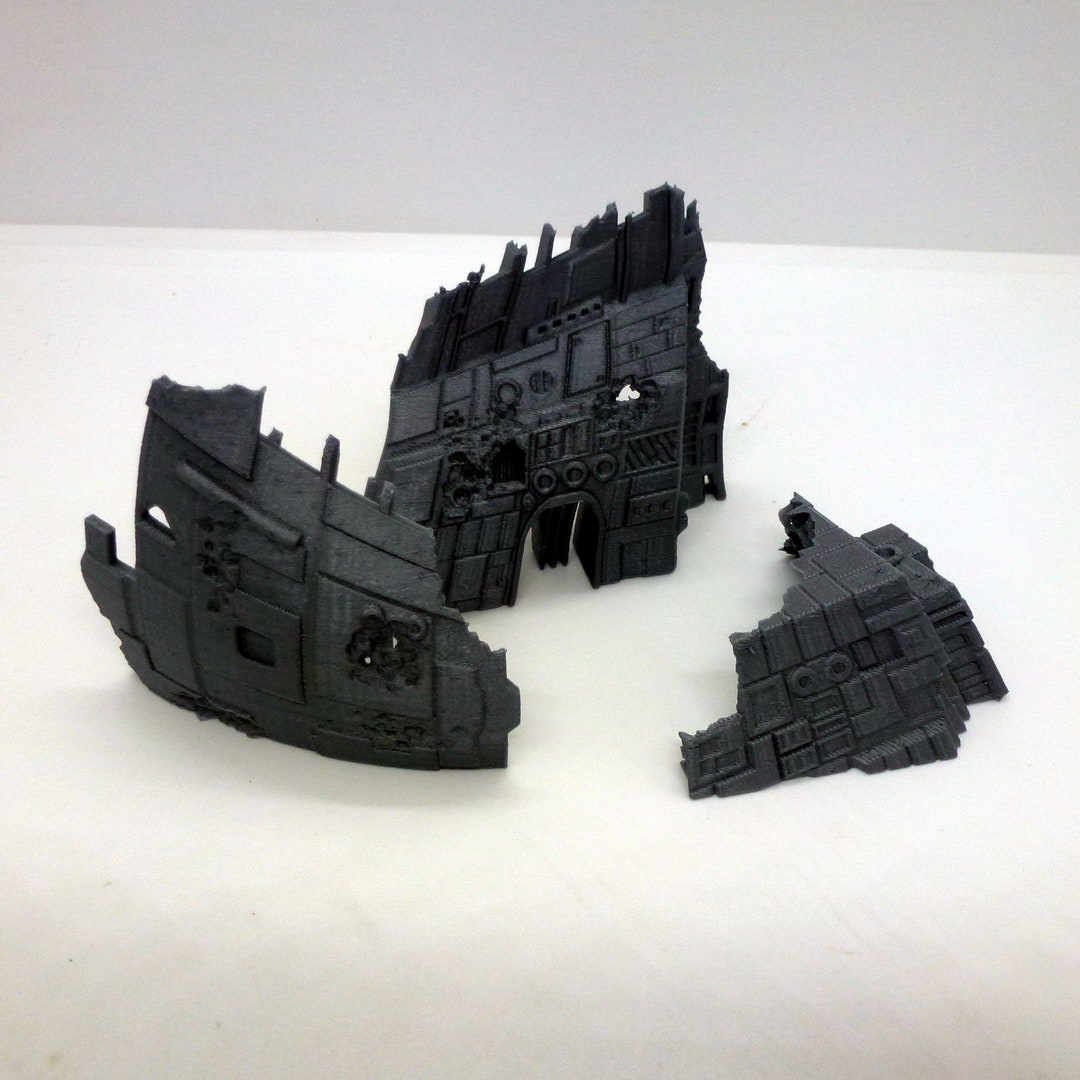 Space Ship UNPAINTED Wreckage Set - 15mm Tabletop Terrain Sci-fi - Etsy