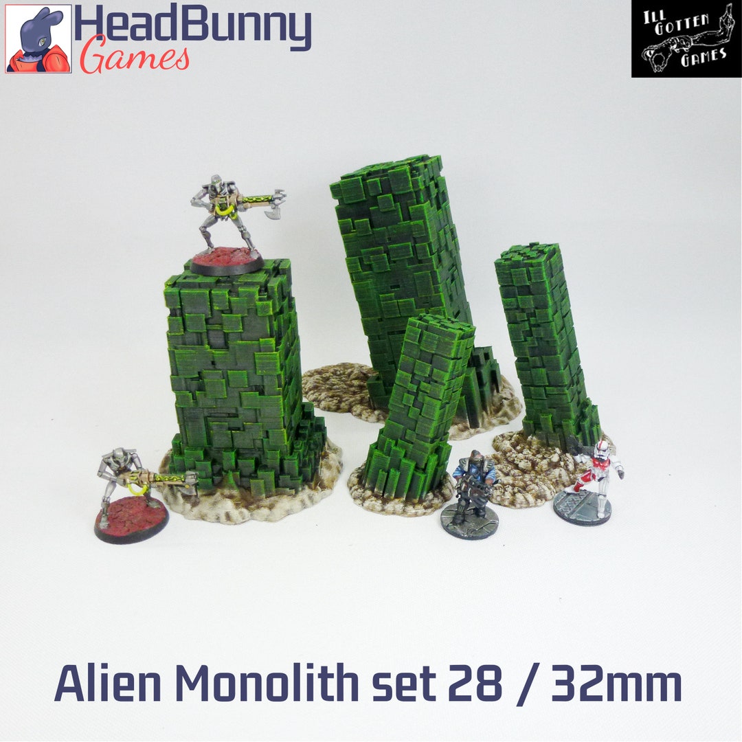 Alien Monolith Terrain Set: 28mm/32mm Sci-fi Tabletop Miniatures - Etsy