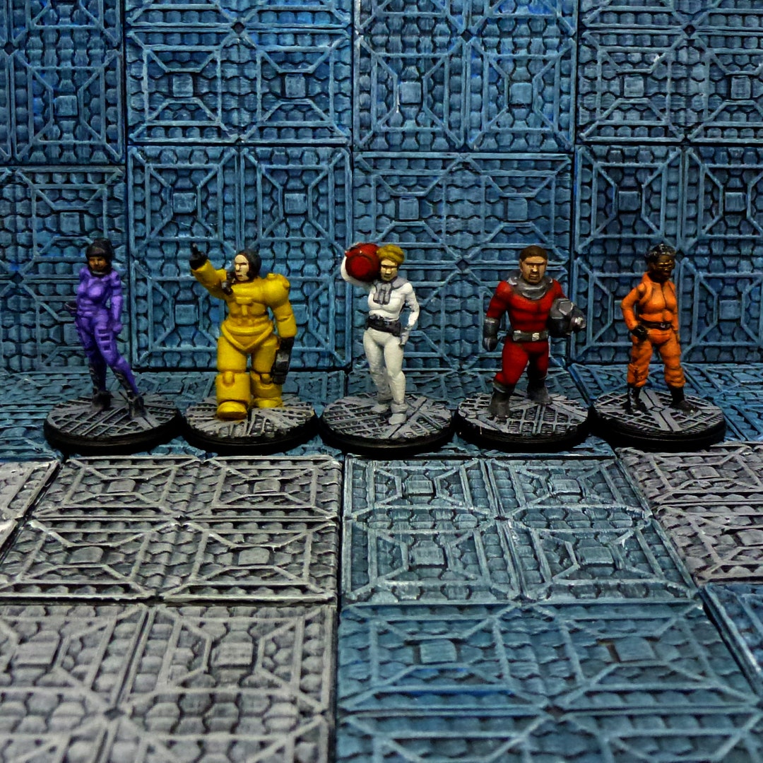 5x 28mm Sci-fi Civilian Humans/32mm Humans Npcs UNPAINTED Cheap ...