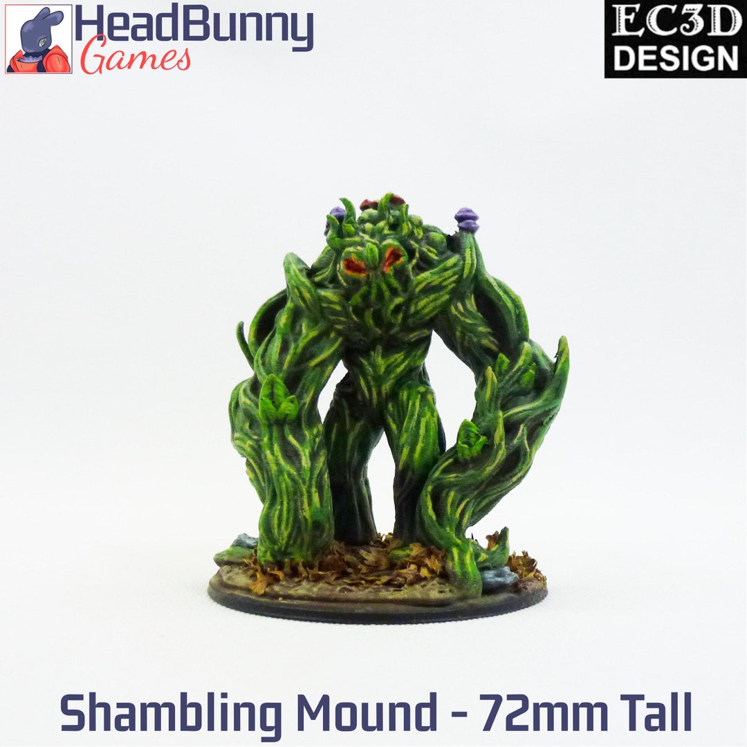 Unpainted Shambling Mound Dnd Monster-72mm Tall - Creature, Monster ...