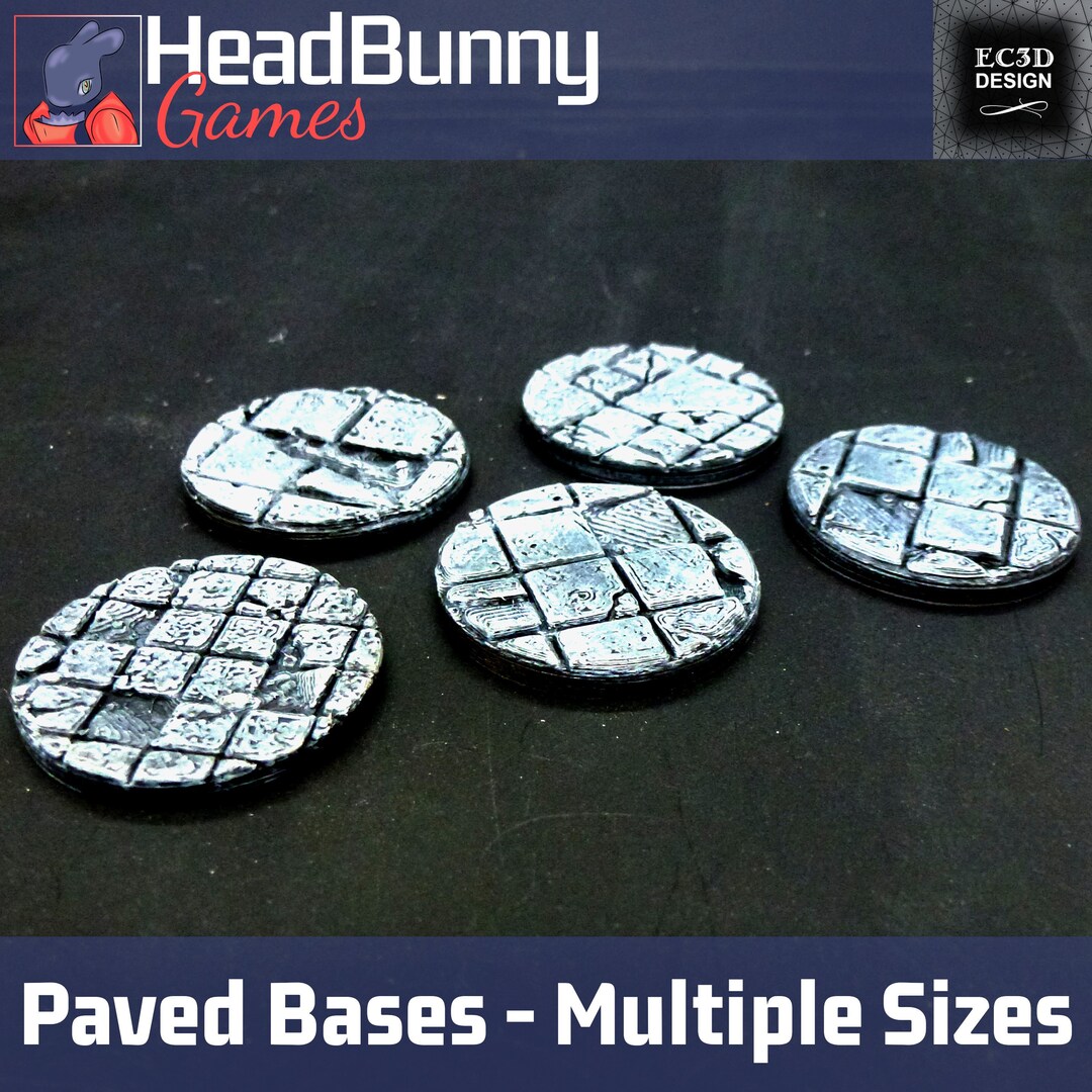 Round Ancient Paved Bases Scenic Wargames Miniature Bases 25mm 32mm ...