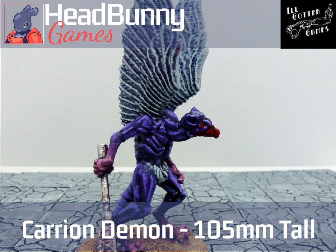 Carrion Demon Monster Miniature Fantasy Wargames Boss Soulslike Dnd ...