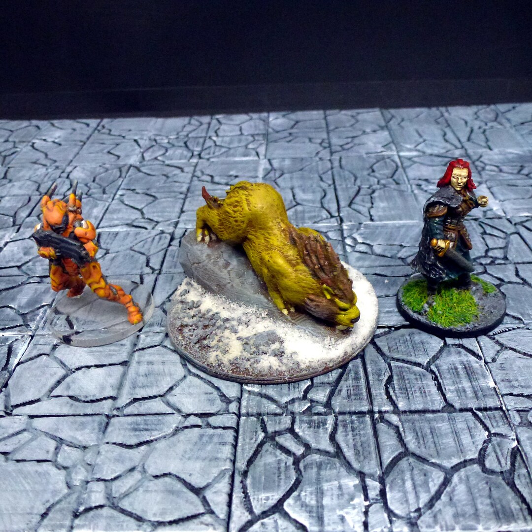 28mm Sabertooth Tiger Miniature UNPAINTED 32mm Fantasy Wargames Dnd ...