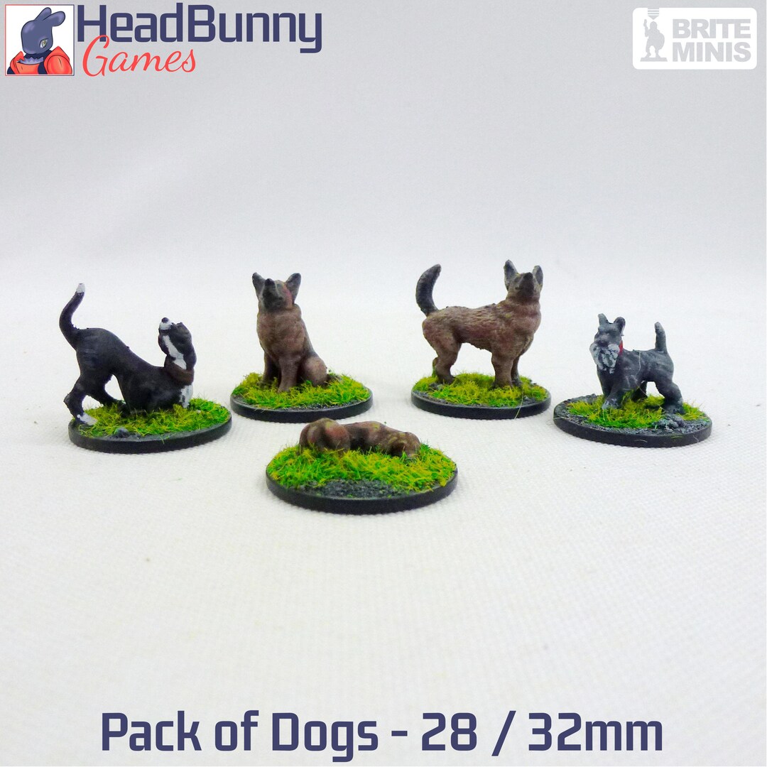 Dog Companion Set (5) Dnd Creature Wargames Dnd Miniatures RPG ...