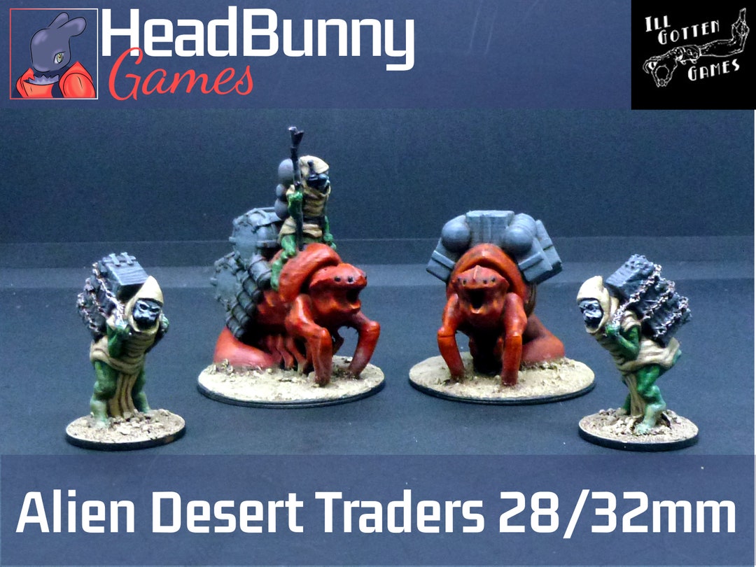 5x Sci-fi NPC Alien Desert Traders - UNPAINTED - Cheap Wargames ...