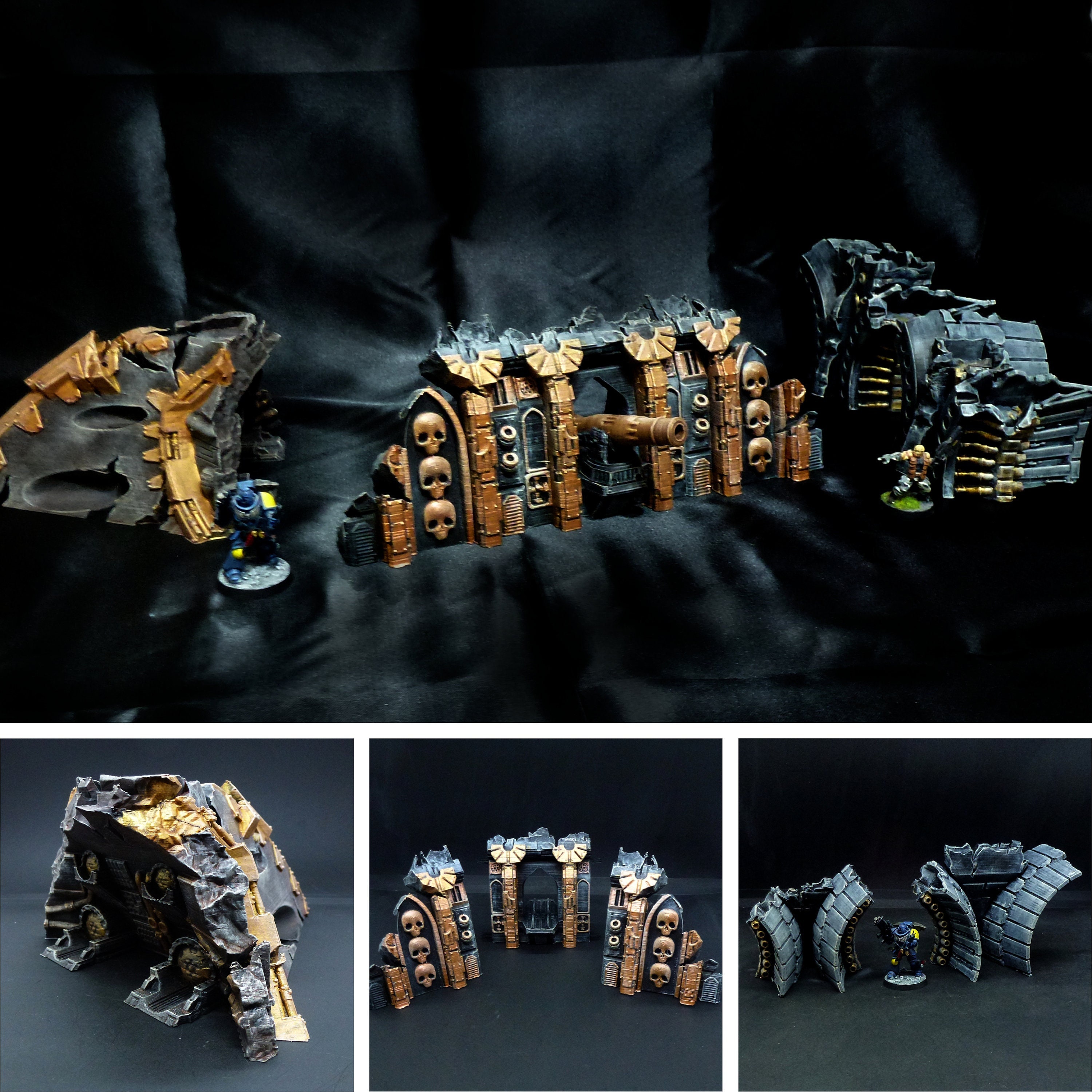 PAINTED Full Wrecked Gothic Space Ship 28mm 32mm Sci-fi 40k - Etsy