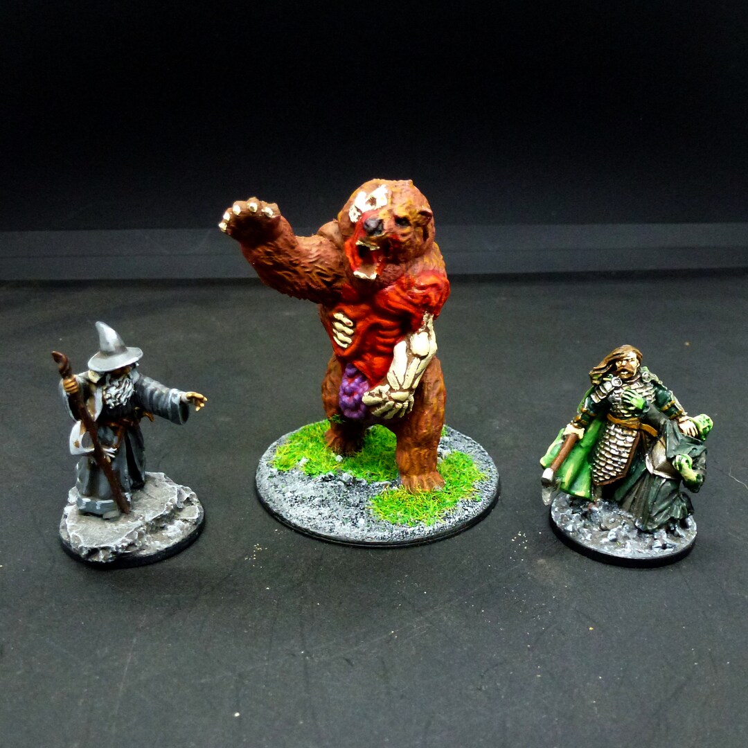 Undead Bear Miniature: 28mm Fantasy Wargames RPG, Unpainted - Etsy