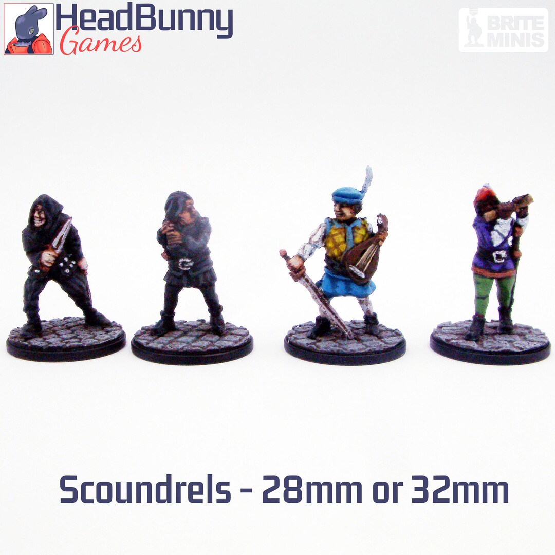 Scoundrels and Rogue Miniatures - UNPAINTED - 28mm or 32mm - Cheap ...
