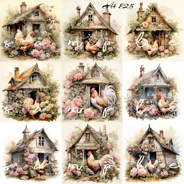 Chicken Decoupage Paper - Etsy