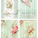 Decoupage Rice Paper, A4 Shabby Chic Vintage Pink Stripes & Roses ...