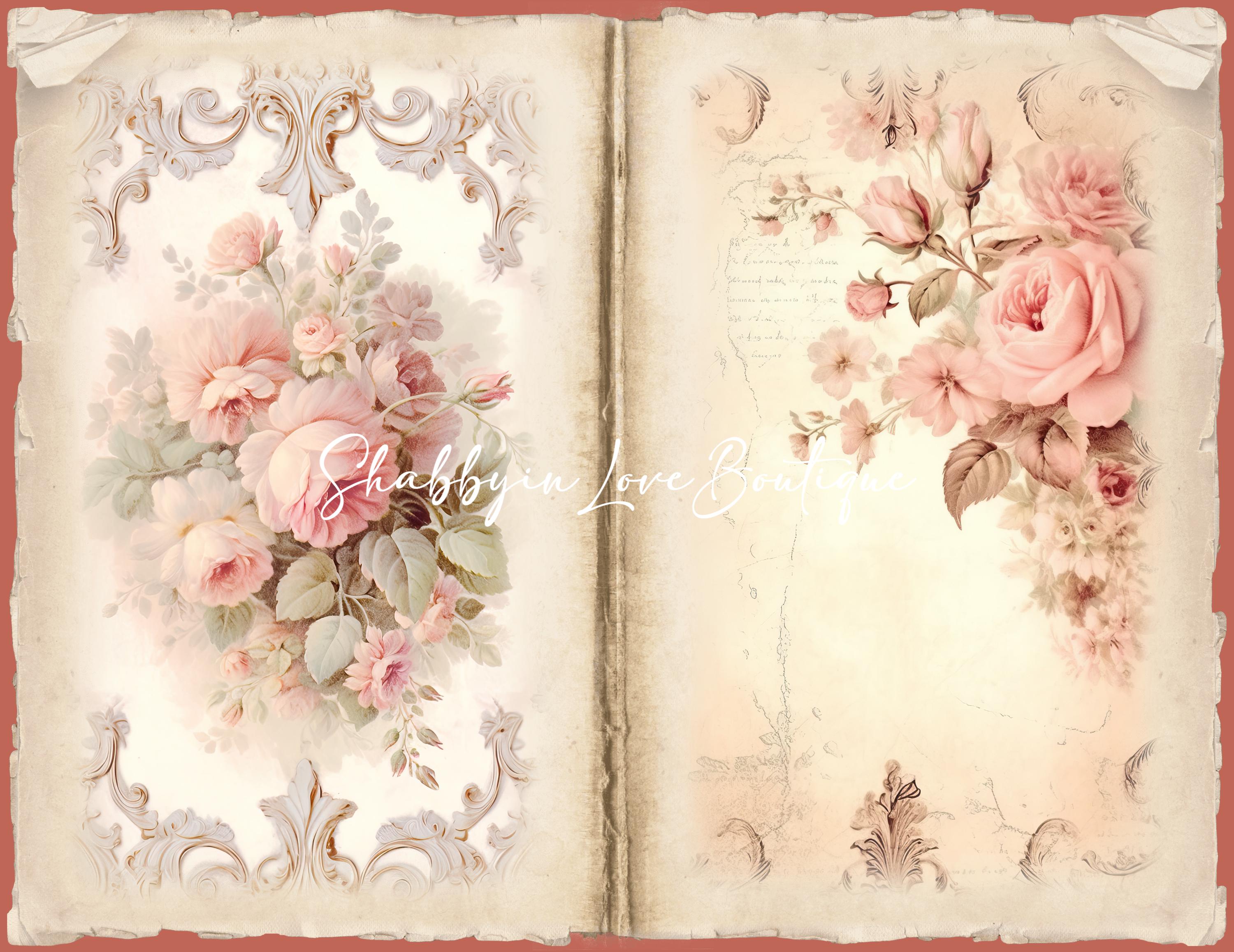 Decoupage Rice Paper, Shabby Chic Vintage Victorian Roses Decoupage ...