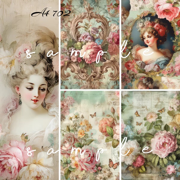 French Decoupage Paper - Etsy