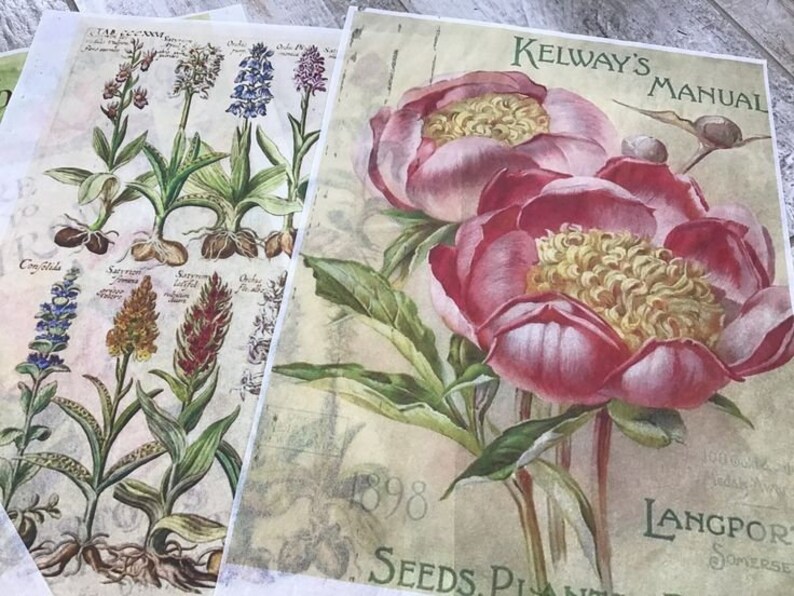 Decoupage Rice Paper A4 651 Vintage Christmas Victorian - Etsy