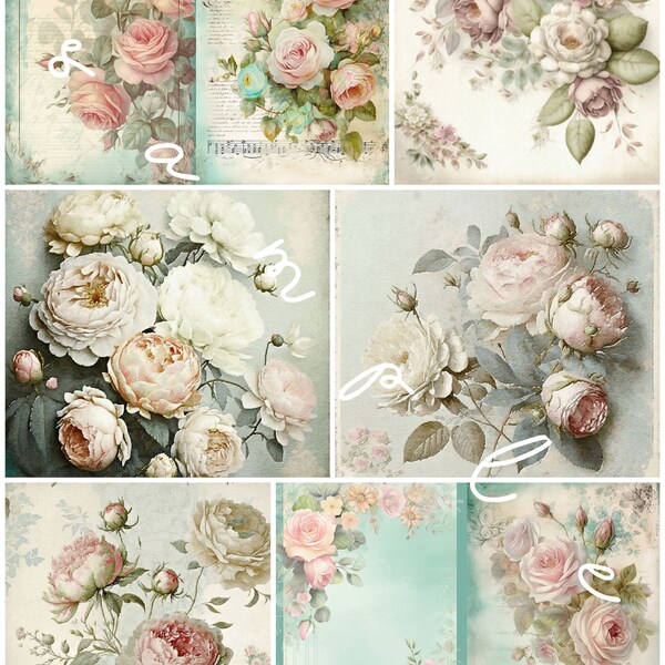 Shabby Chic Rice Paper - Etsy