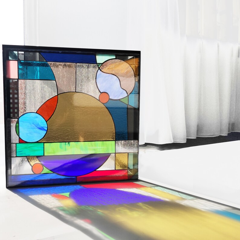 DIGITAL DOWNLOAD Pattern square Stained Glass Pattern - Etsy