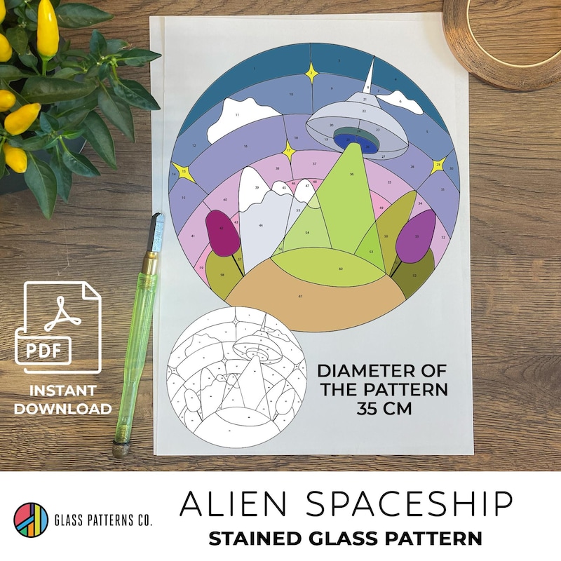 Alien Stained Glass - Etsy