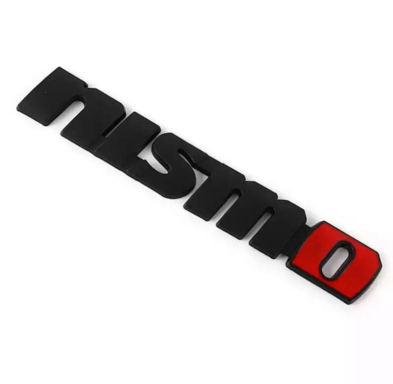 Black & Red Metal Nismo Rear Badge Boot Emblem Sticker Skyline - Etsy