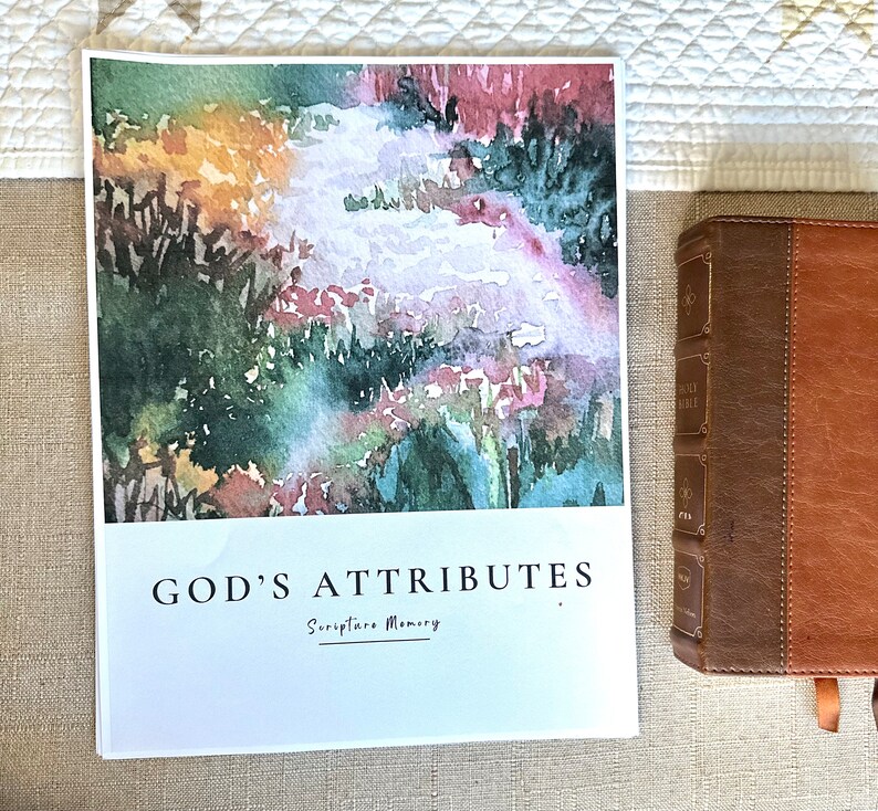 Gods Attributes Bible Memory/ Copywork/ Morning Menu/ Morning Basket ...