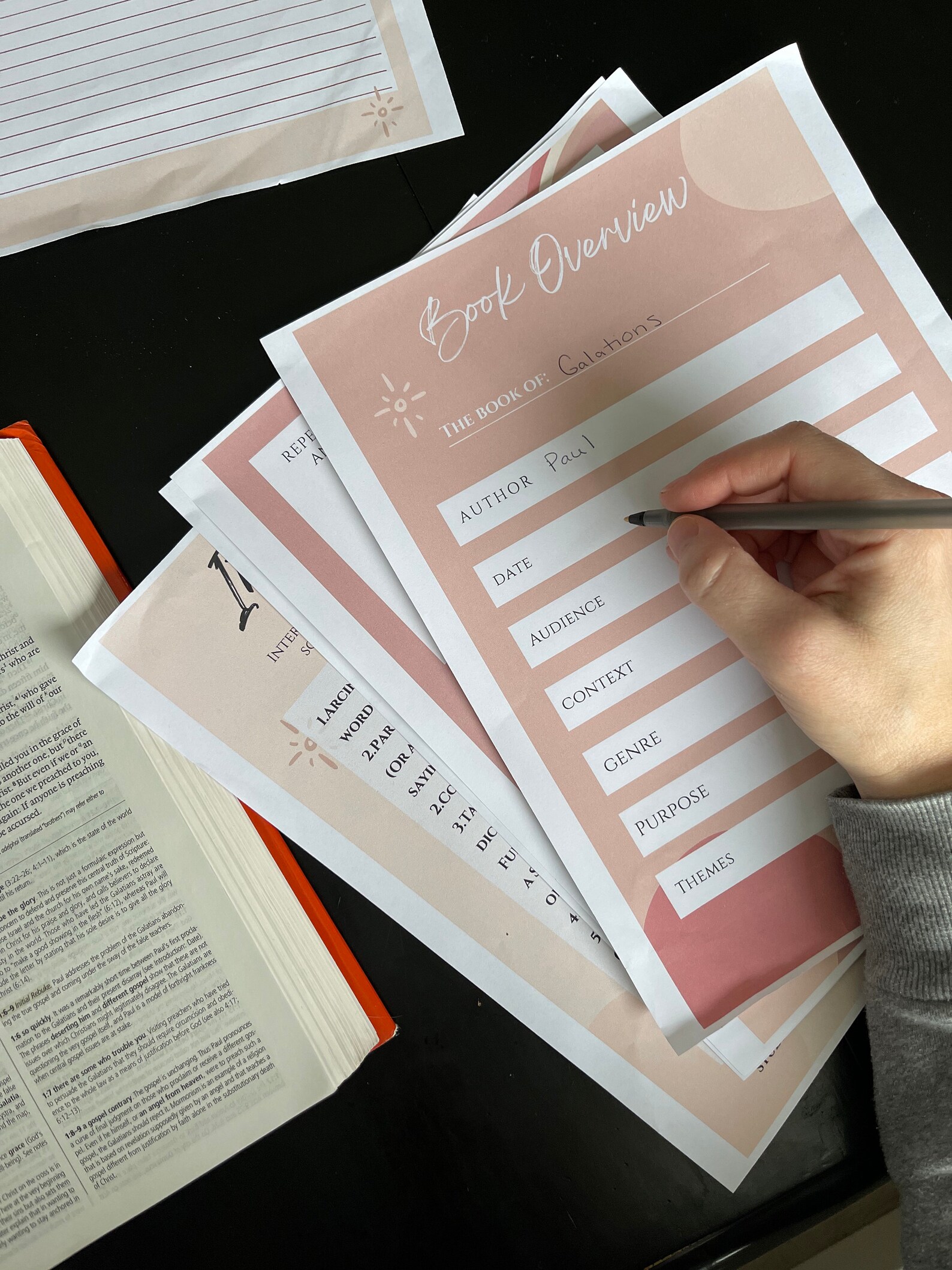 Inductive Bible Study Template/guided Bible Study/ Scripture - Etsy