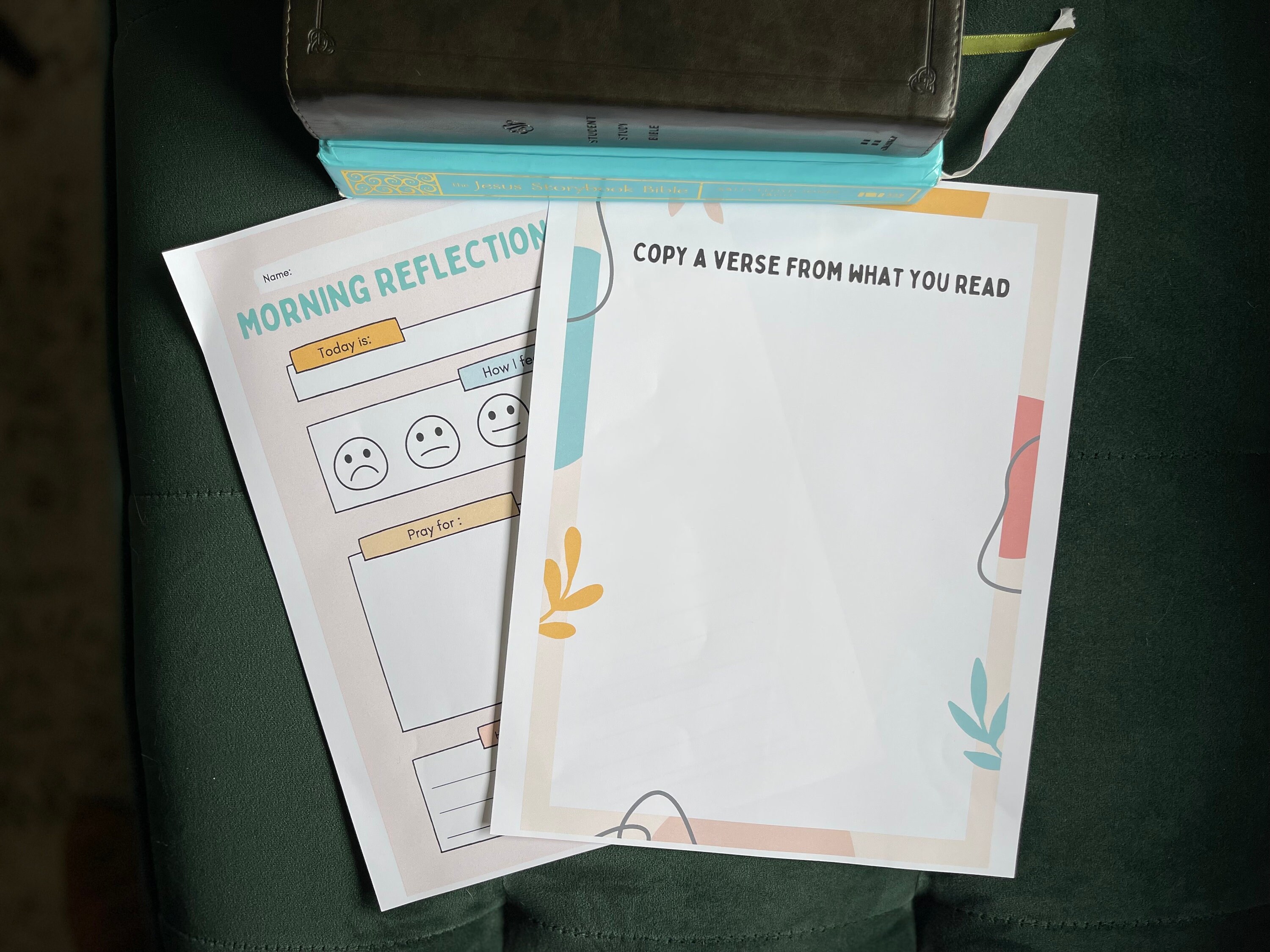 Kids Bible Time Scripture Journal/ Morning Menu/ Morning Basket/copy ...