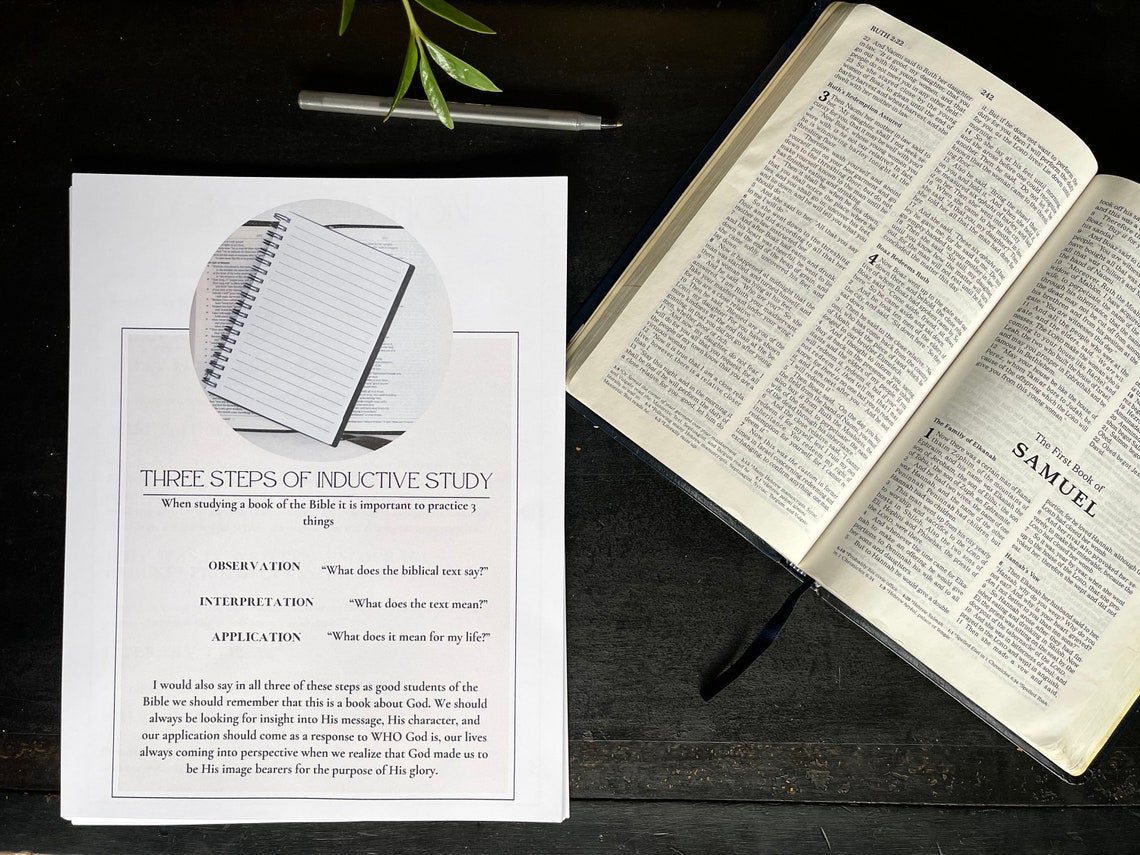 Bible Study Bundle: Memory Cards, Study Guide, and Inductive Study ...