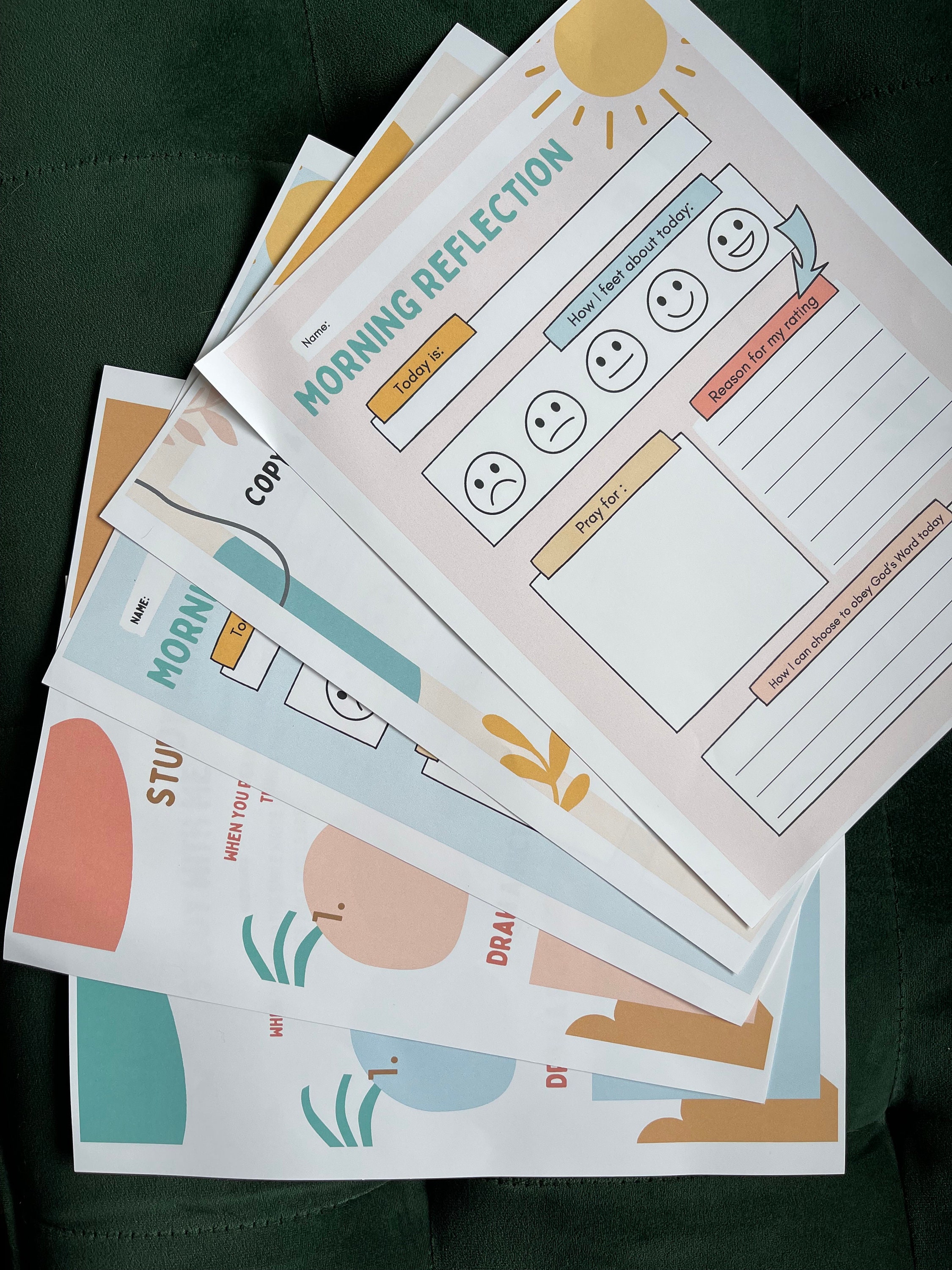 Kids Bible Time Scripture Journal/ Morning Menu/ Morning Basket/copy ...