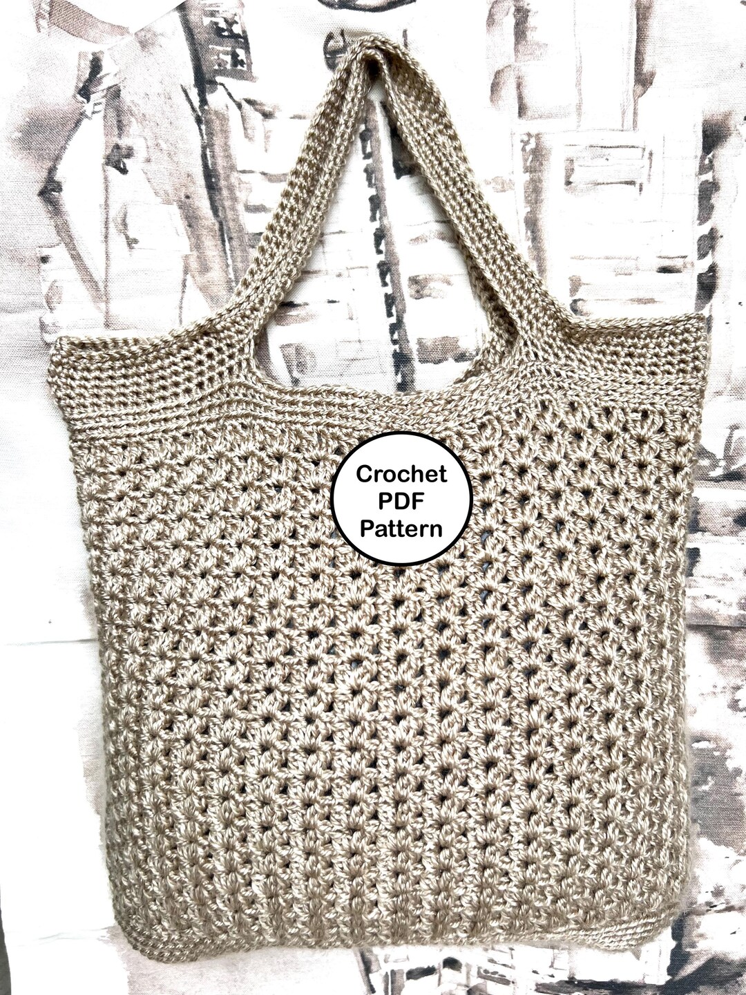 Elisa Crochet Market Bag PDF Pattern Download - Etsy