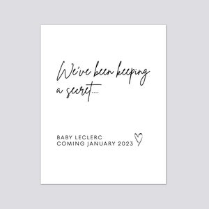 Weve Been Keeping a Secret Pregnancy Announcement Wine - Etsy