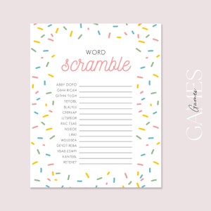 Baby Sprinkle Games Templates, Printable Baby Shower Games, Editable ...