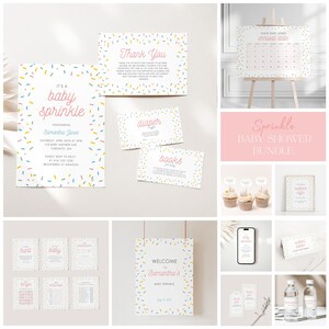 Baby Sprinkle Bundle Templates, Printable Sprinkle Baby Shower Invite ...