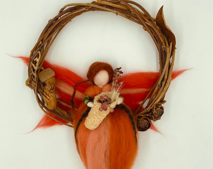 Needle Felted Wool Fairy, Flower Fairy, Waldorf Inspired Fairy Doll ...