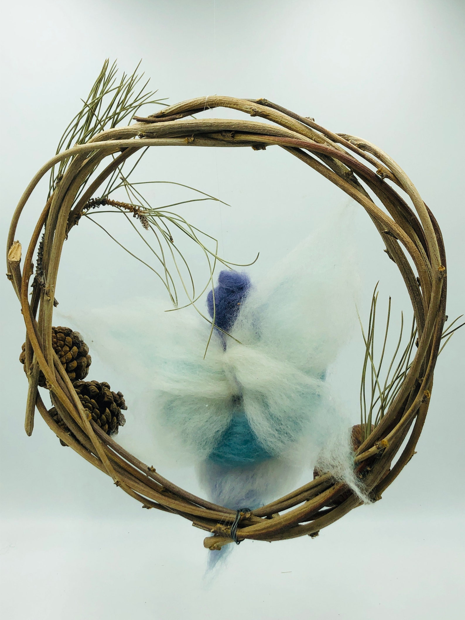 Winter Fairy, Handmade, Waldorf Decoration, Wool Fairies, Waldorf Fairy ...