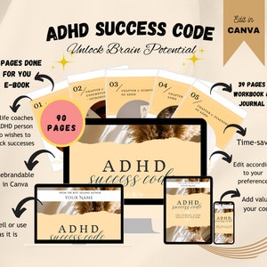 ADHD Success Code | ADHD Journal | Done for You E-book & Guide for ADHD Coach, Life Coach ...