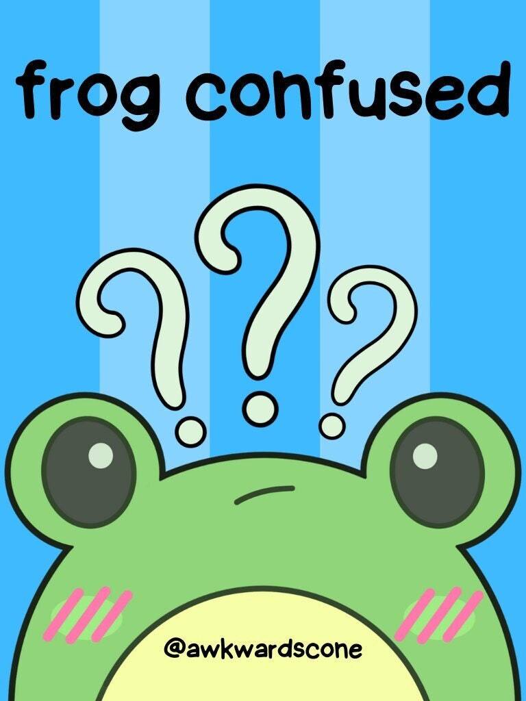 Frog Confused Emote - Etsy