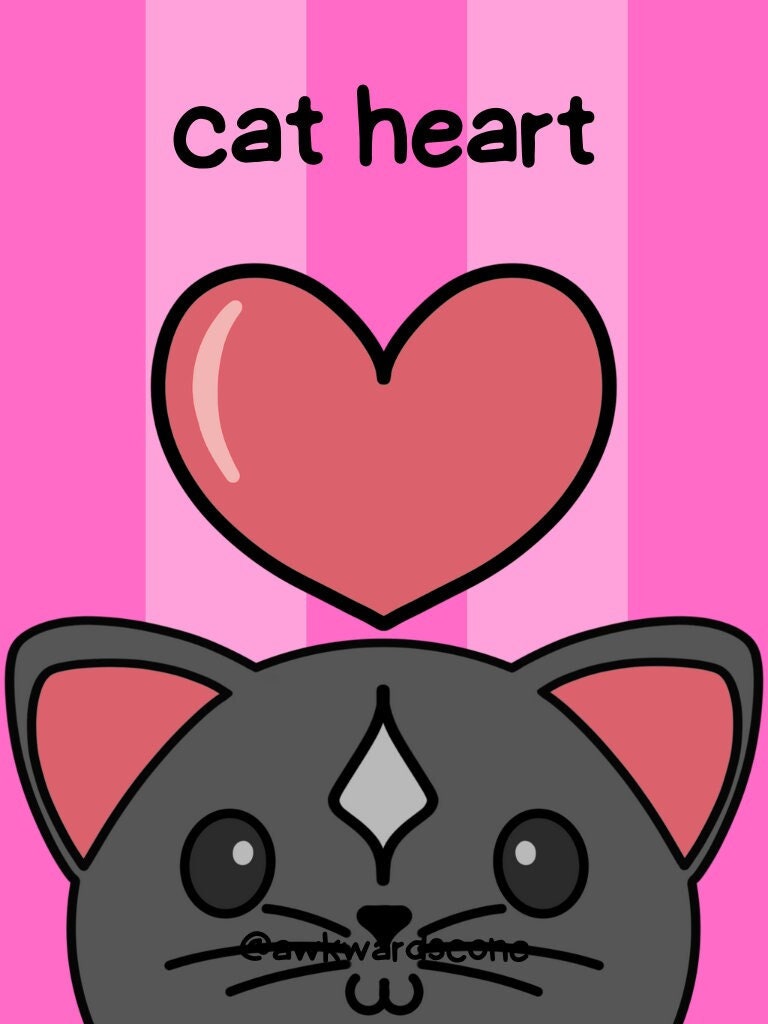 Cat Heart Emote - Etsy