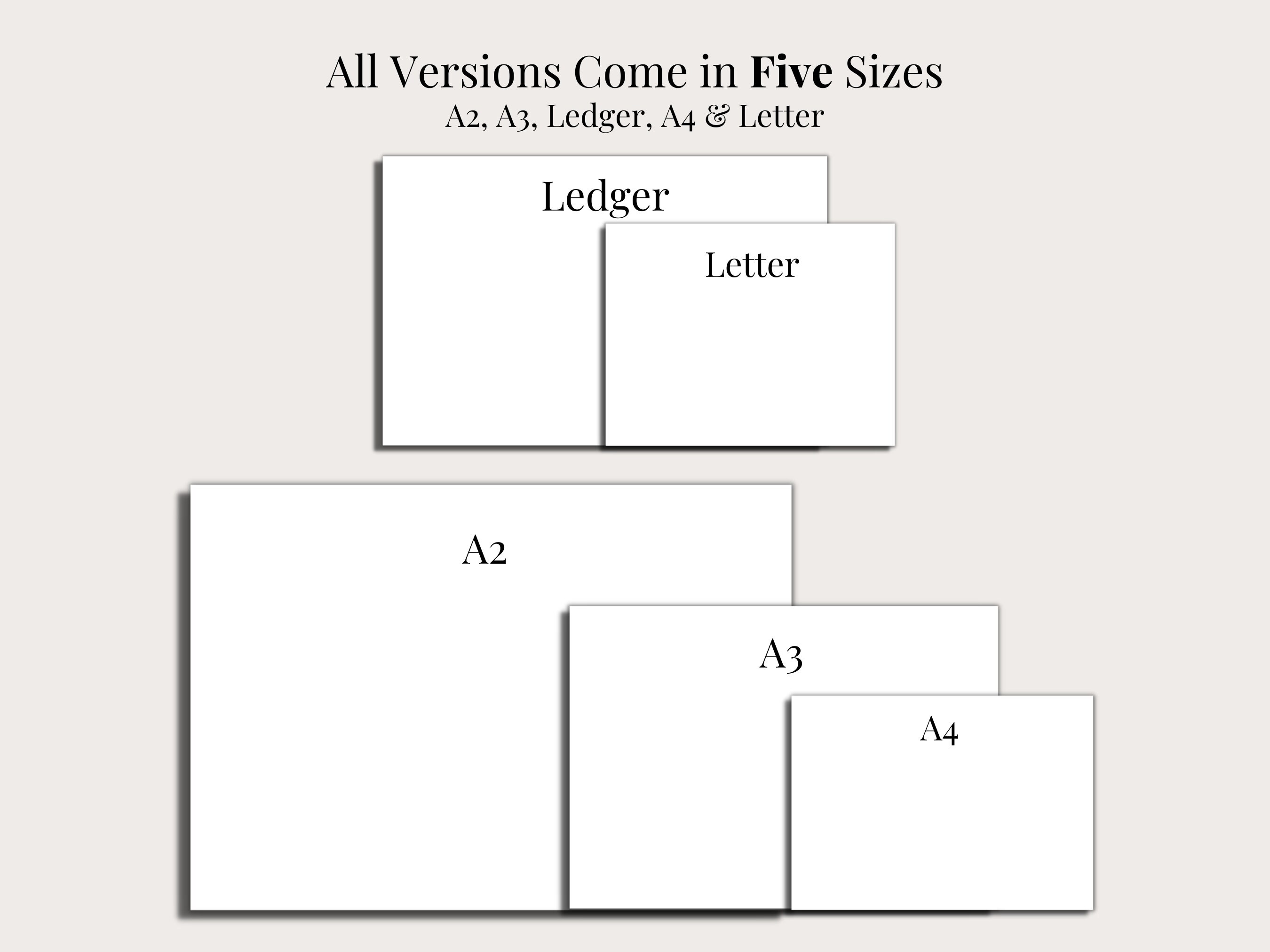 24 Hour Weekly Schedule, Landscape, Printable, 2 Versions, Hourly ...