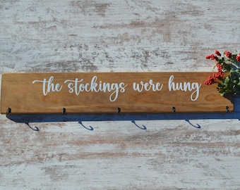 Christmas Stocking Hanger Sign. Christmas Sign for Stockings. Stocking ...