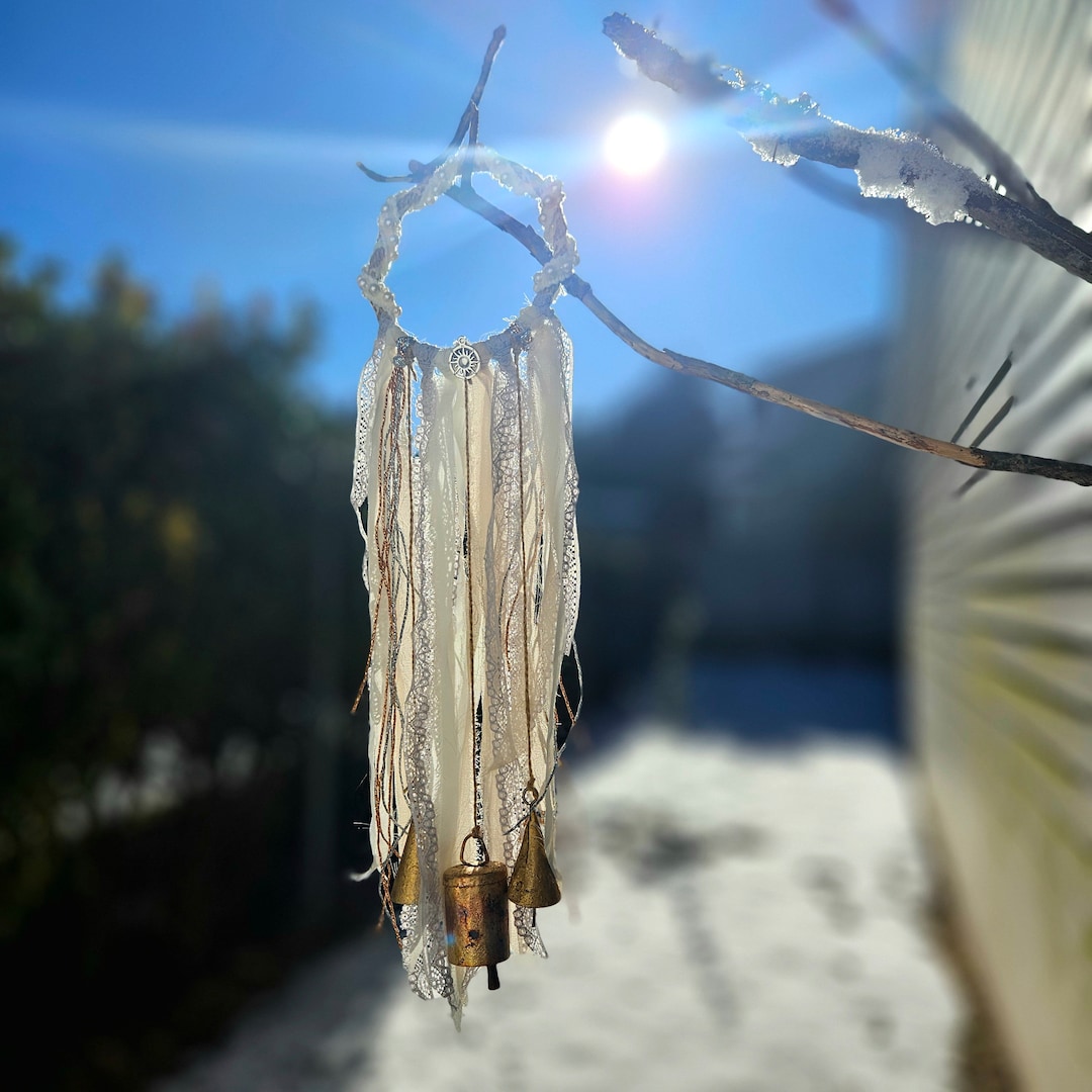 Imbolc Wreath, Witches Bells, Whimsical Cottagecore Hippie Decor ...