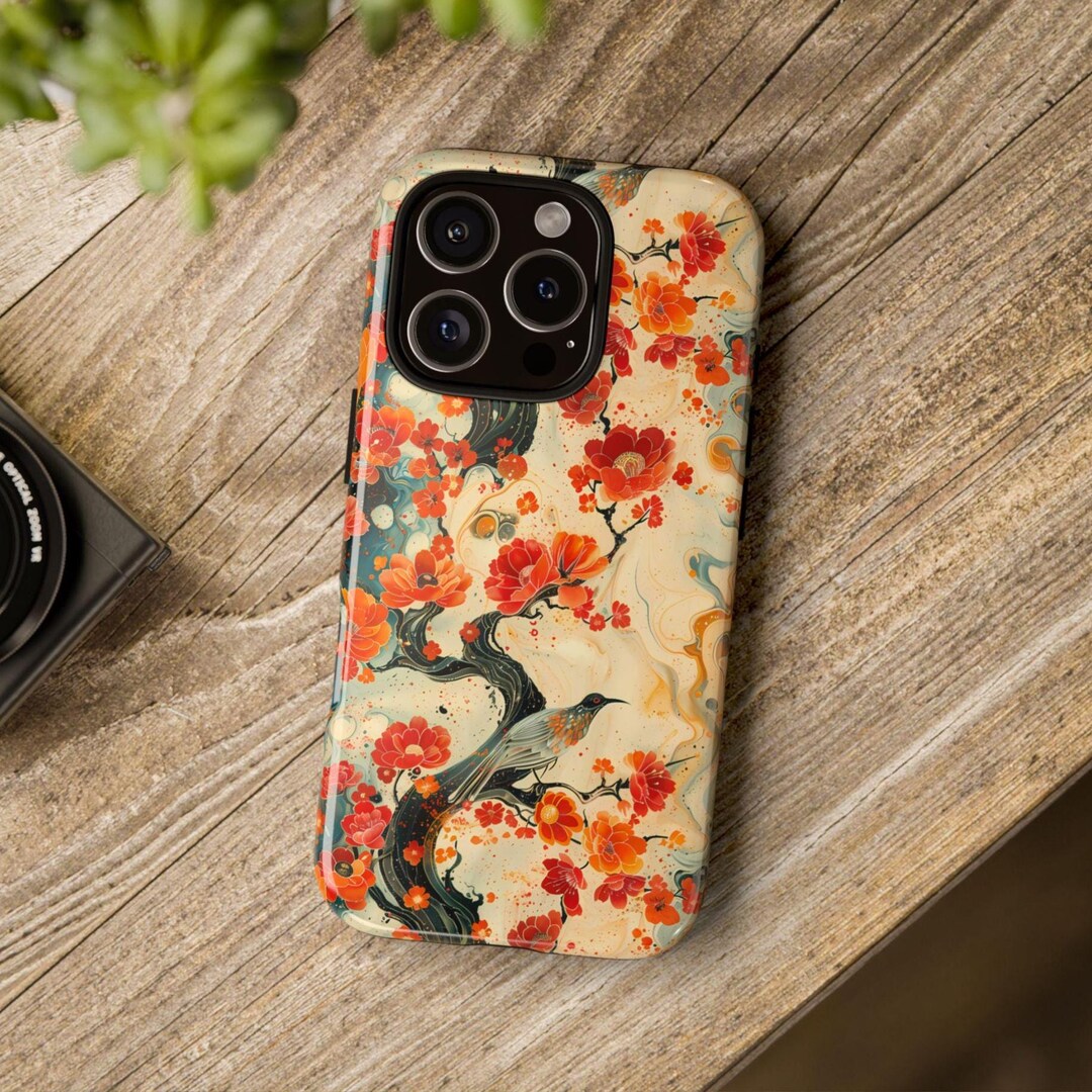 Japanese Cherry Blossom Phone Case, Japanese Pattern Phone Case ...