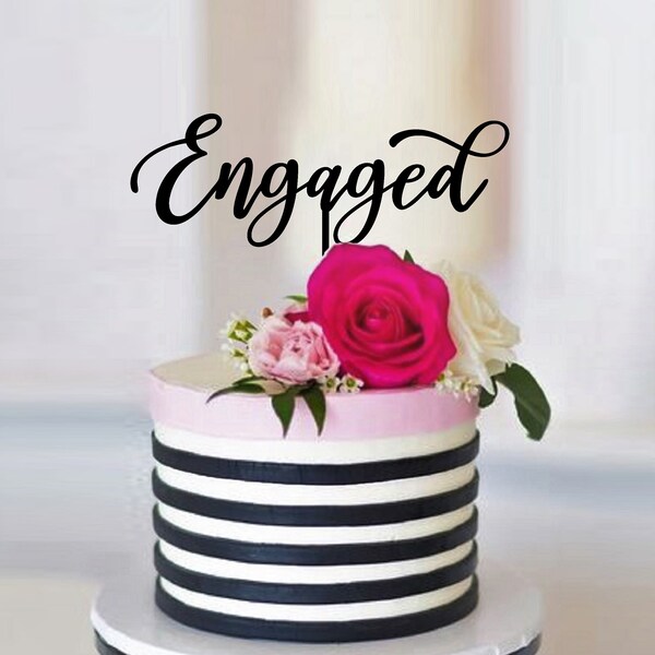 Engaged Topper - Etsy