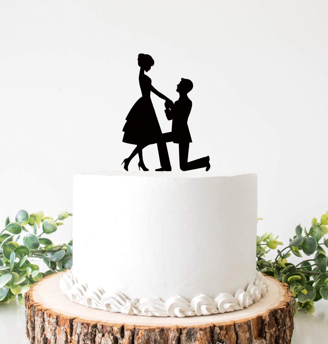 Engagement Cake Topper PNG SVG DXF - Etsy