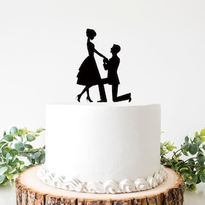 Engagement Cake Topper PNG SVG DXF - Etsy