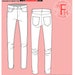 Womens Denim Basic 7 Styles Vector Flat Sketches - Etsy
