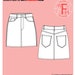 Womens Denim Basic 7 Styles Vector Flat Sketches - Etsy