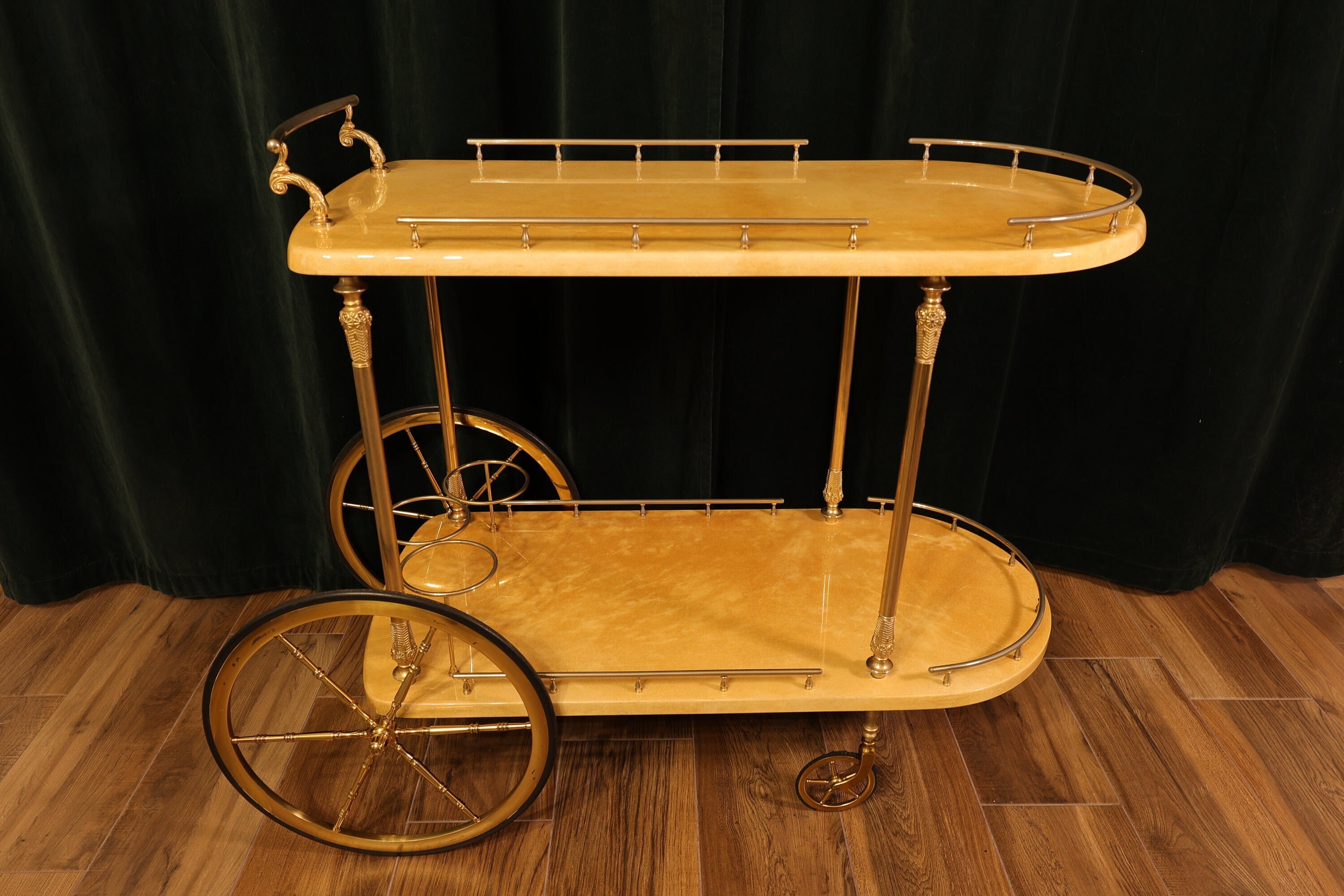Vintage Italian Serving Trolley for Elegant Entertaining Beverage Cart ...