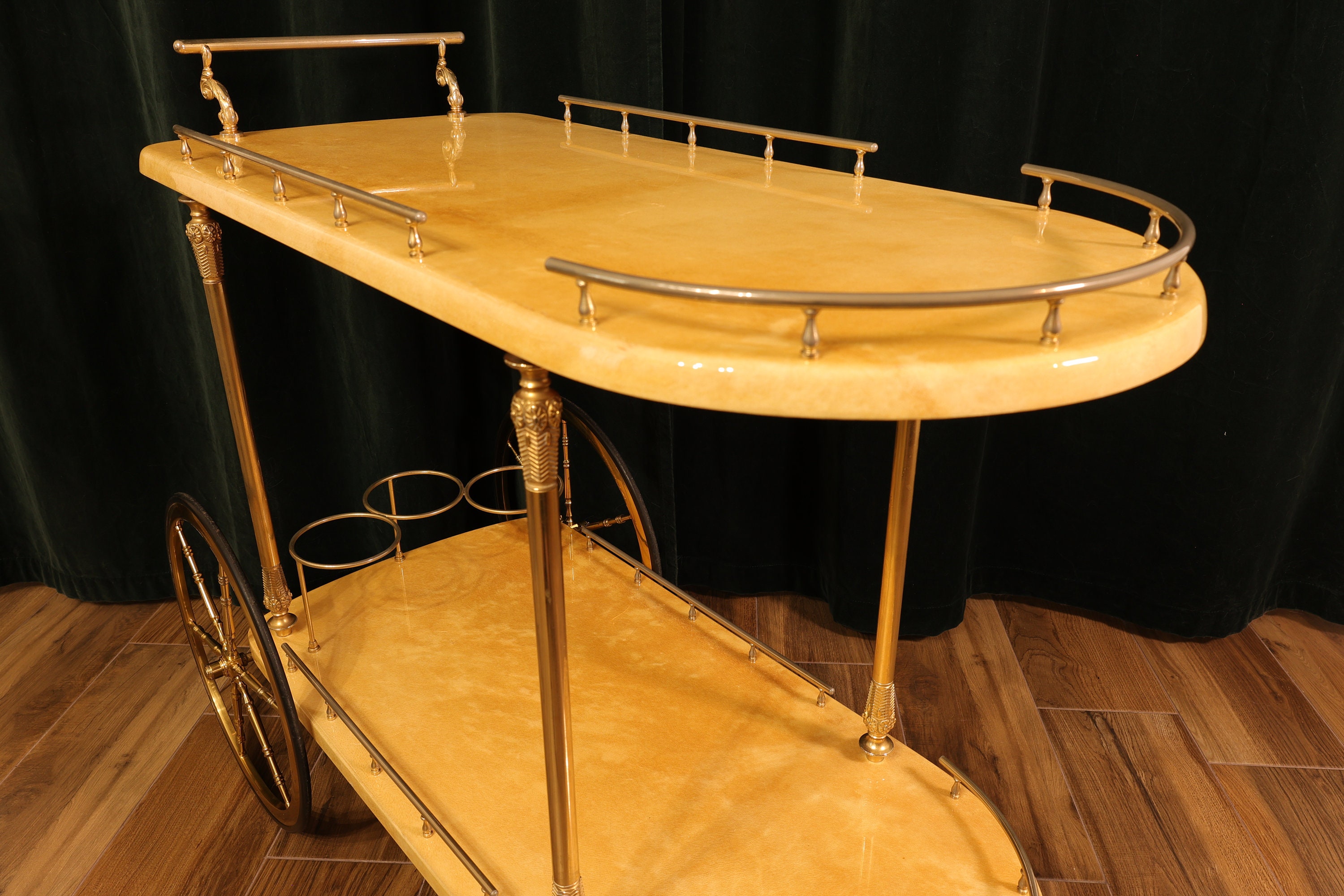 Vintage Italian Serving Trolley for Elegant Entertaining Beverage Cart ...