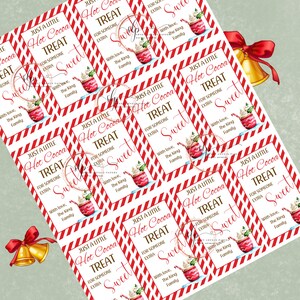 Printable Hot Cocoa Christmas Gift Tag Edit With Canva Hot - Etsy