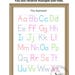 Rainbow Alphabet Poster, Educational Wall Art Printable, Handwriting ...