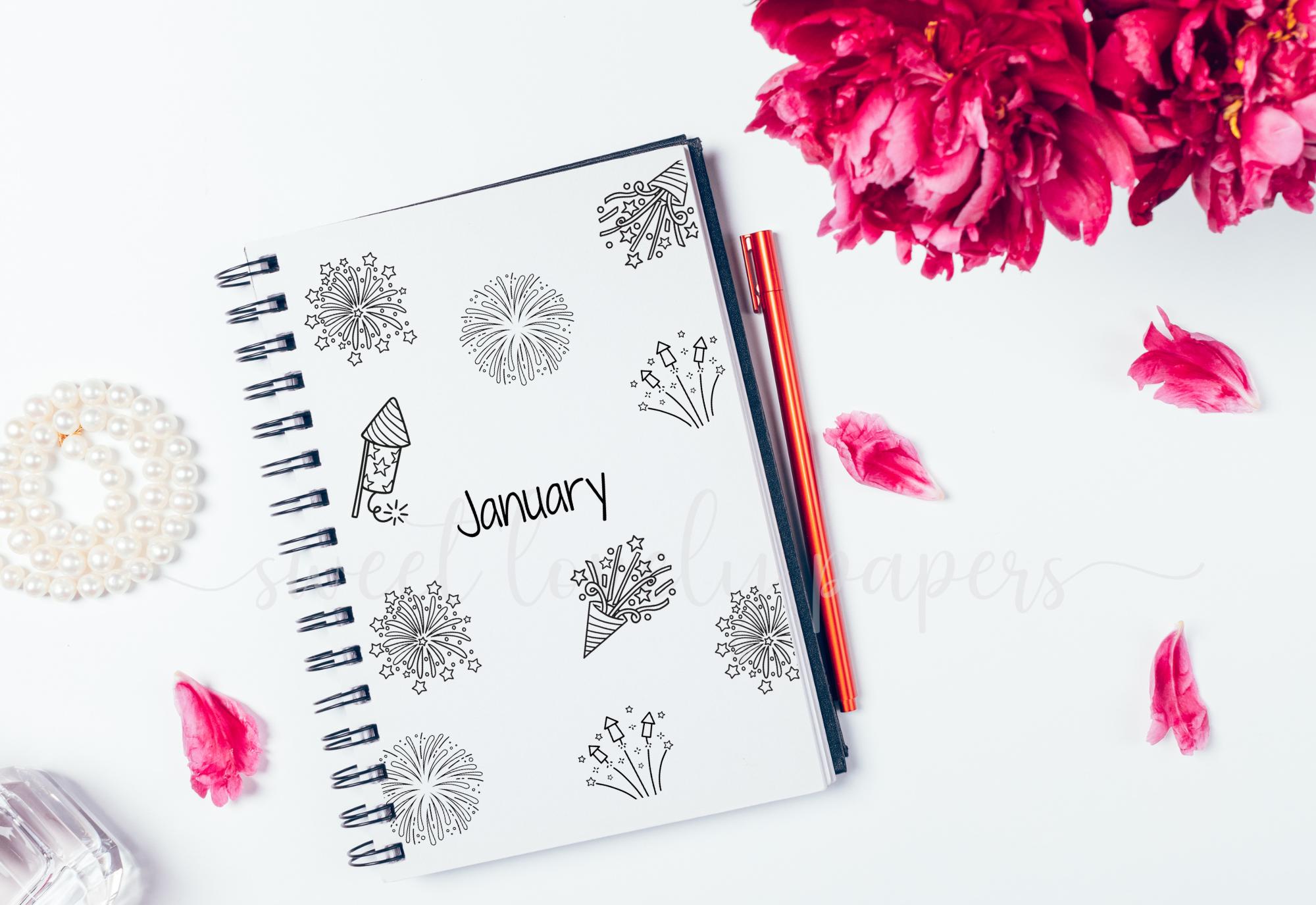 January Title Page PRINTABLE Calendar Printable Title Page Journal ...