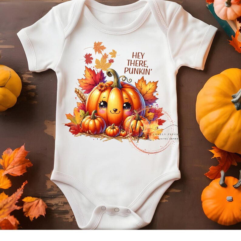 Hey There Punkin PNG, Cute Pumpkin Halloween, Baby Halloween Shirt ...